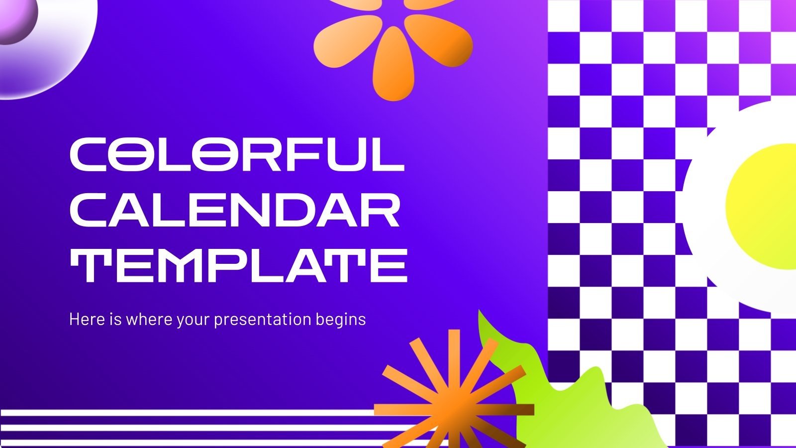 Free templates on Calendars & Weather for Google Slides & PPT