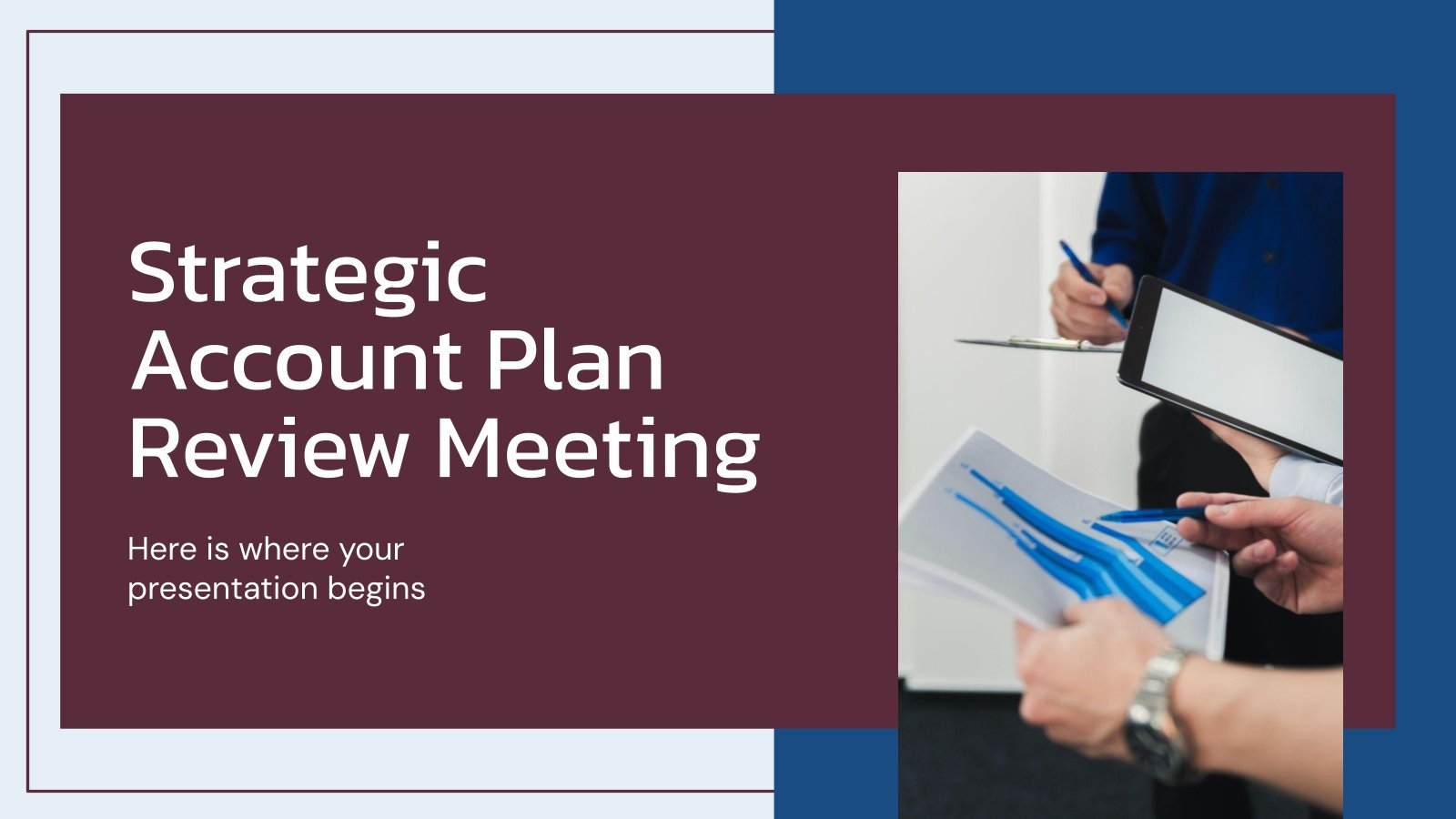 Strategic Account Plan Review Meeting Presentation