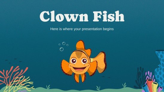 Templates about fish for Google Slides and PowerPoint