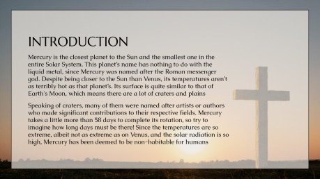 Christian Cross Background Theme Presentation