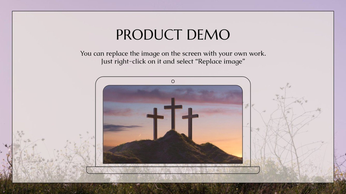 Christian Cross Background Theme Presentation