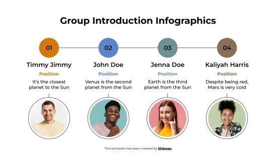 Modèle Infographies sur l'introduction d'un groupe