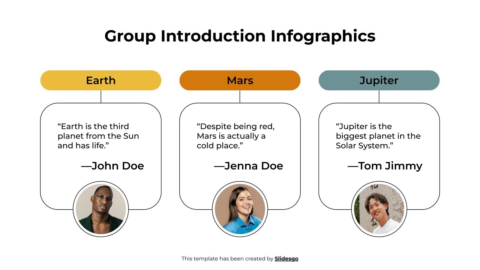 Modelo Infográficos de apresentação de grupo