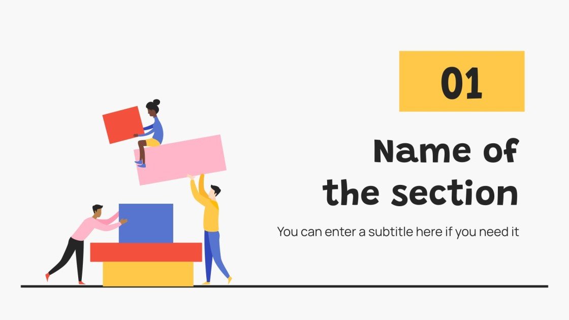 Building Blocks Theme for Elementary Presentation