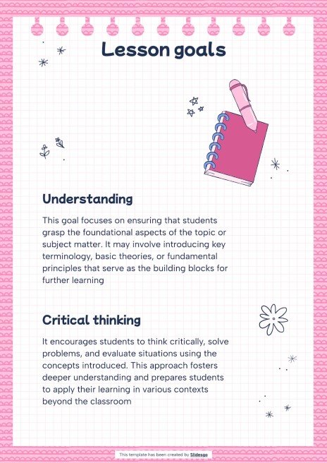 Pink Lesson Presentation