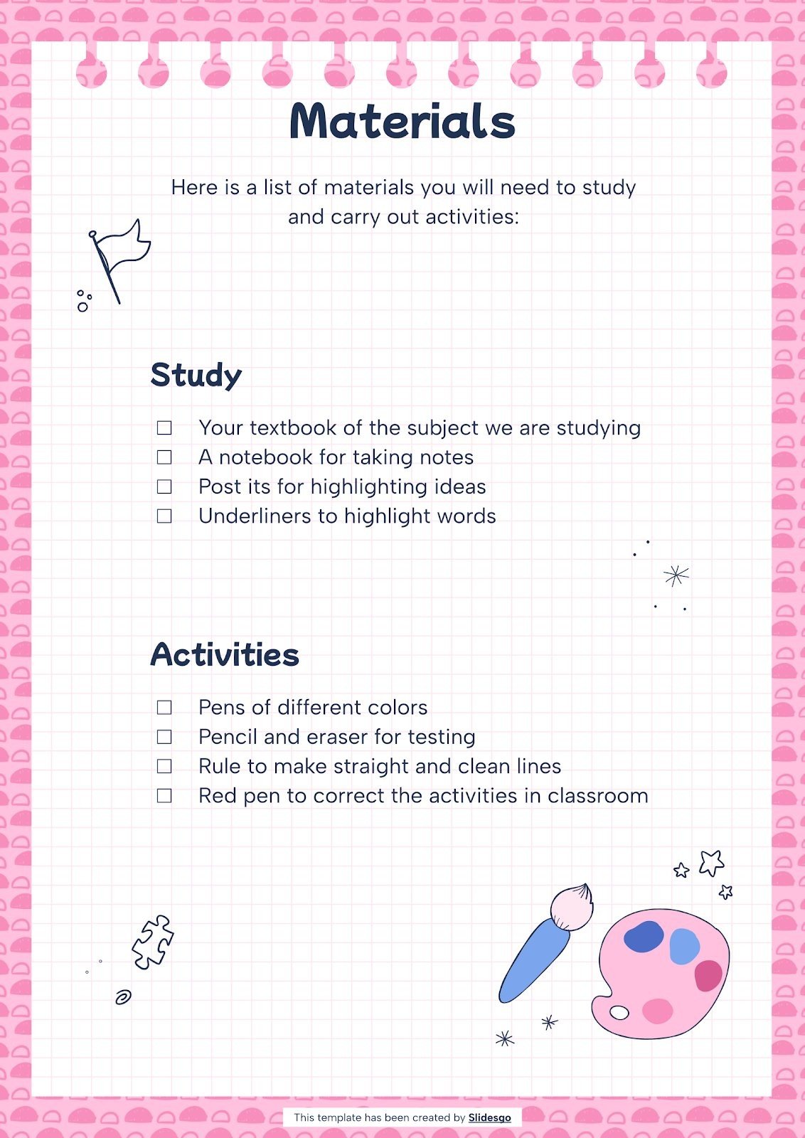 Pink Lesson Presentation