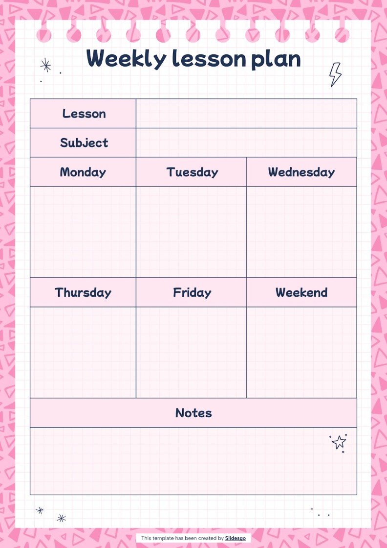 Pink Lesson Presentation