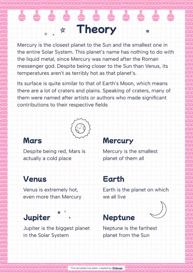 Pink Lesson Presentation