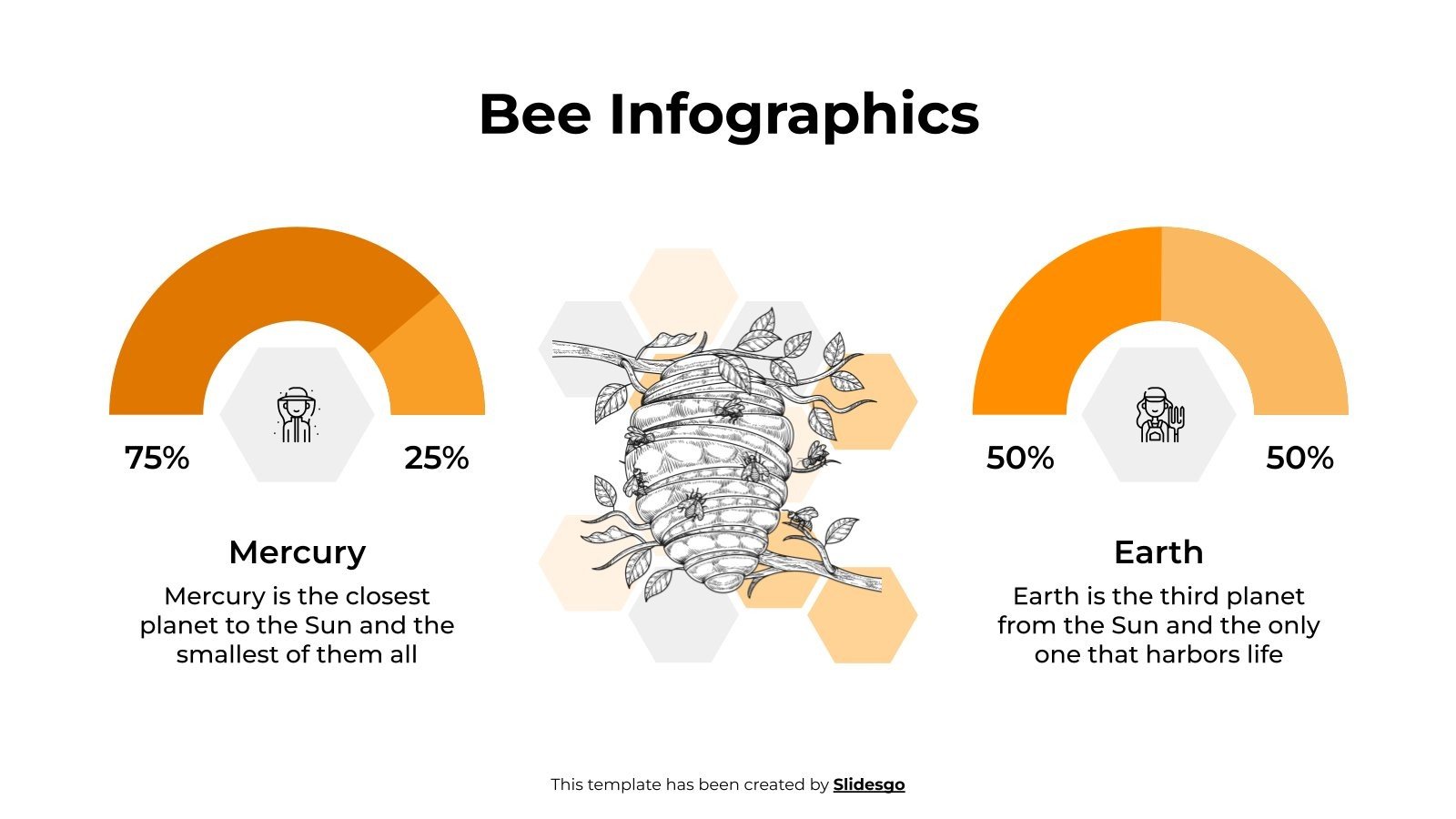 Bee Infographics Template