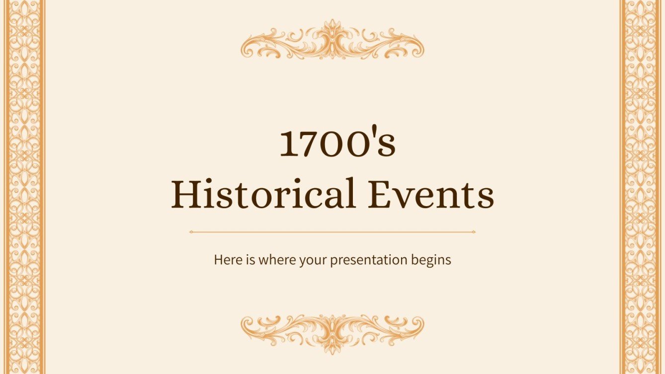 1700's Historical Events Presentation