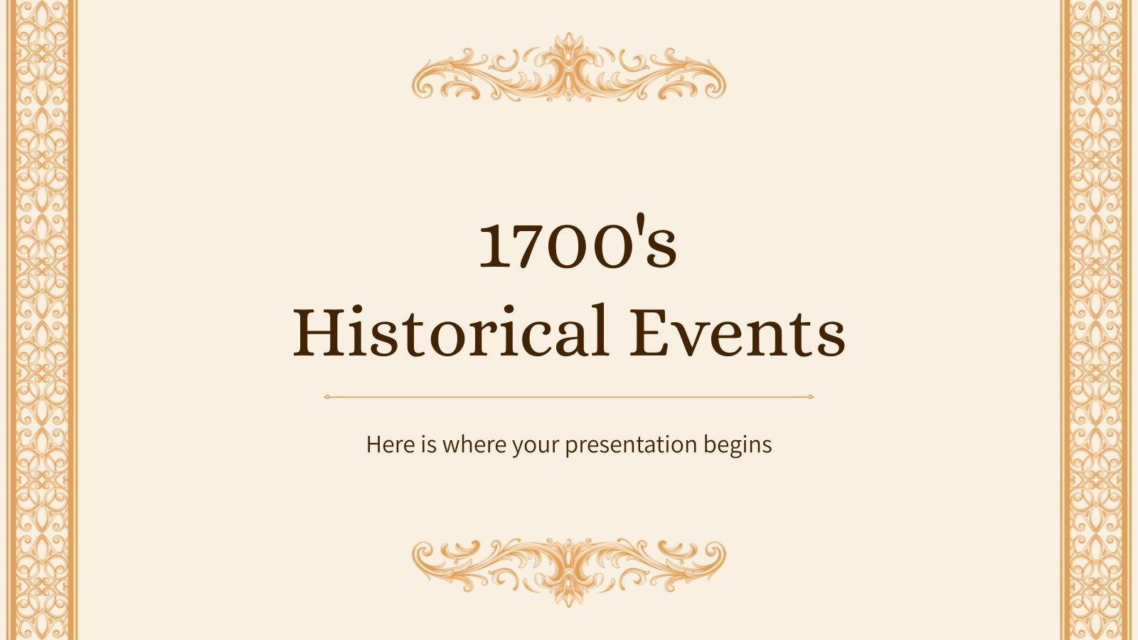1700's Historical Events Presentation