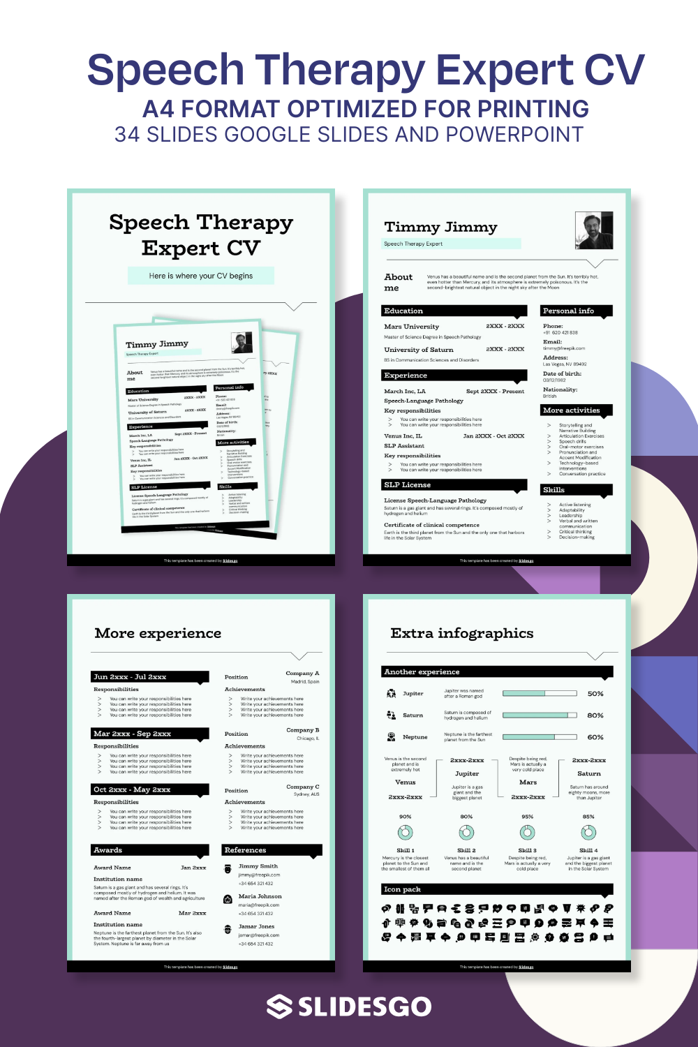 Speech Therapy Expert CV Presentation