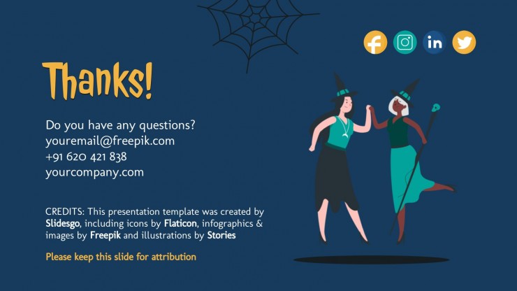 Spooky Halloween Google Slides theme & PowerPoint template