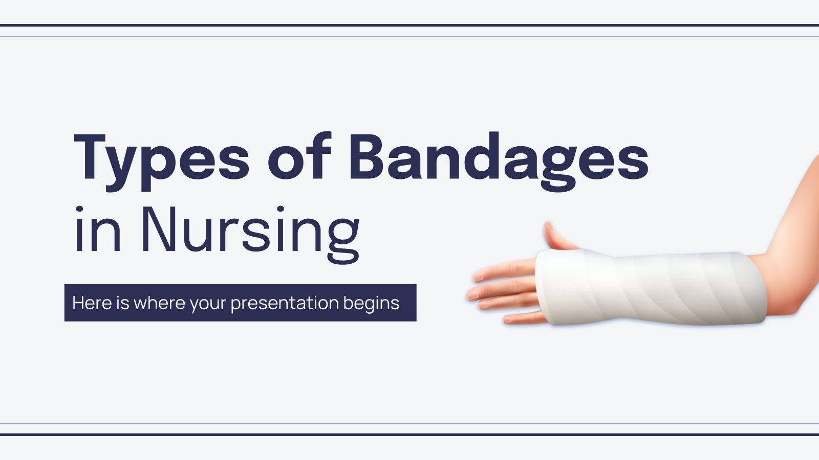 Apresentação Tipos de bandagens em enfermagem