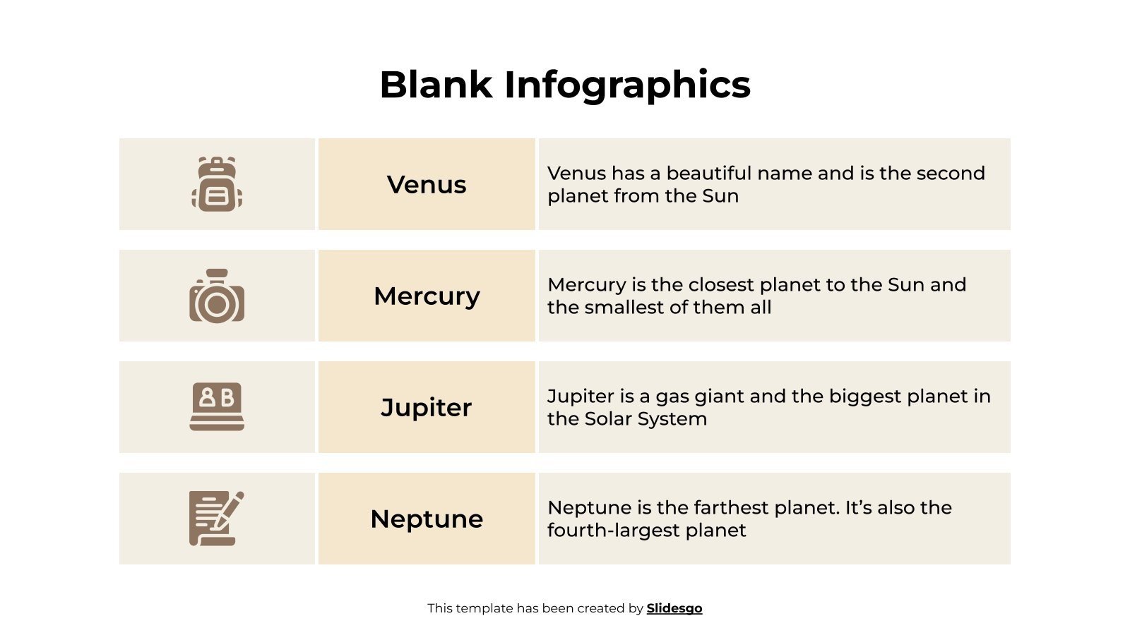 Blank Infographics Presentation