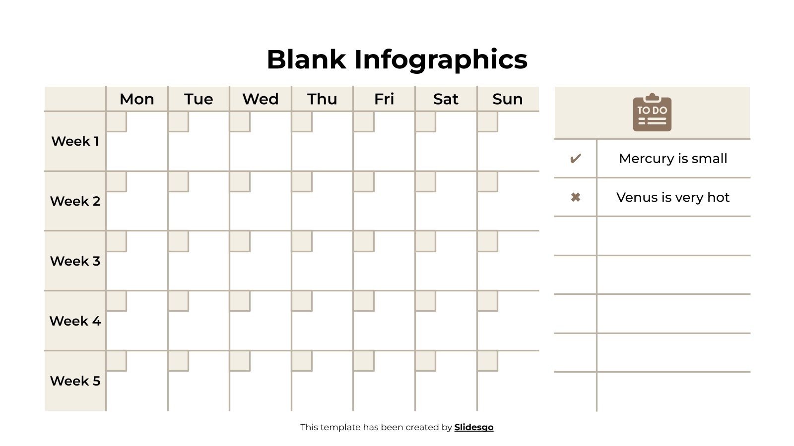 Blank Infographics Presentation