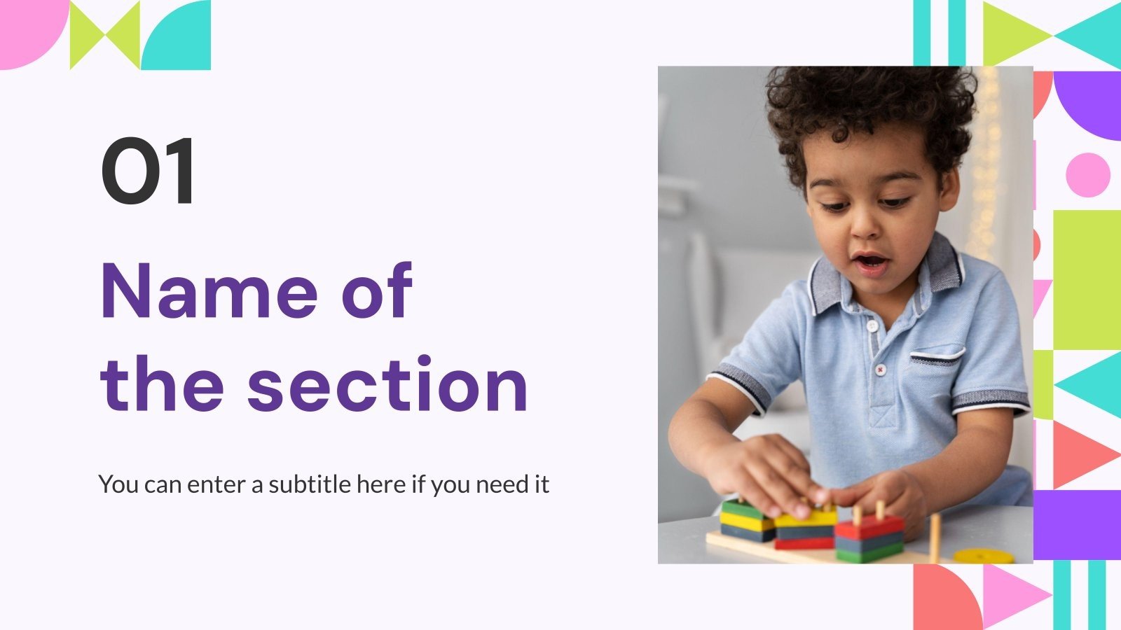 Building Blocks Theme for Education Presentation