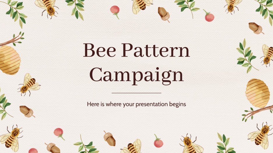 Free Google Slides & PowerPoint templates about bees
