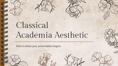 Classical Academia Aesthetic Presentation
