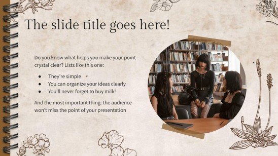 Classical Academia Aesthetic Presentation