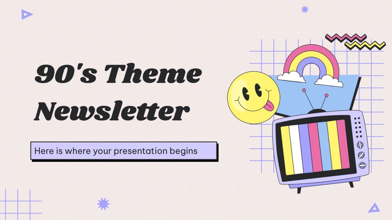 90's Theme Newsletter Presentation