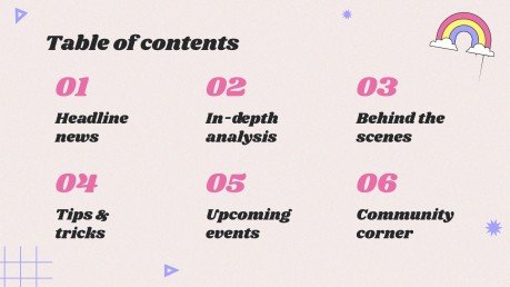 90's Theme Newsletter Presentation