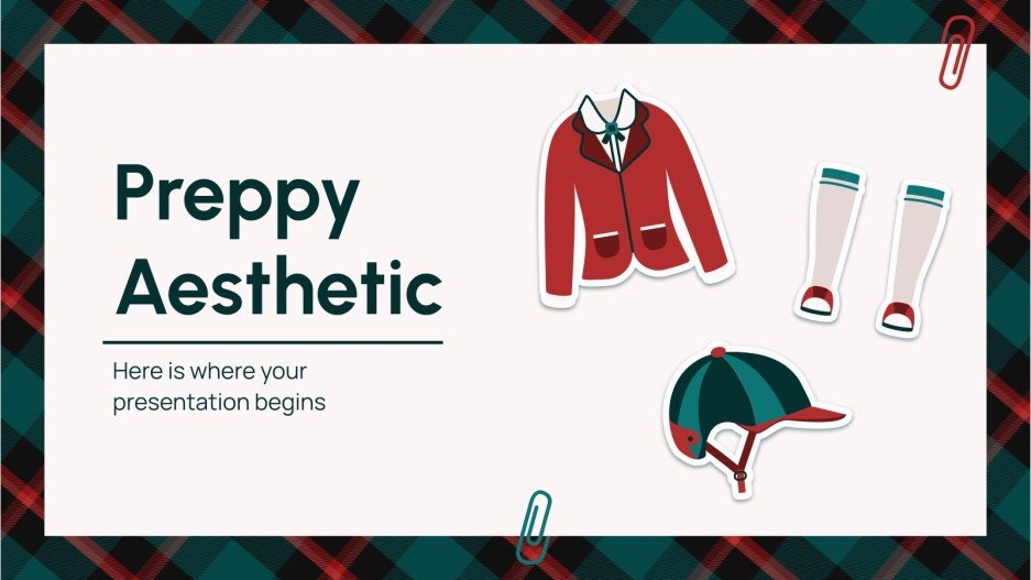 Preppy Aesthetic Presentation