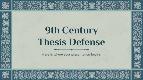 Free Thesis Defense Google Slides and PowerPoint Templates
