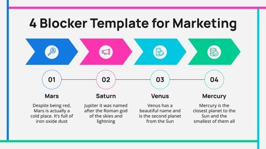 4 Blocker Template for Marketing Presentation