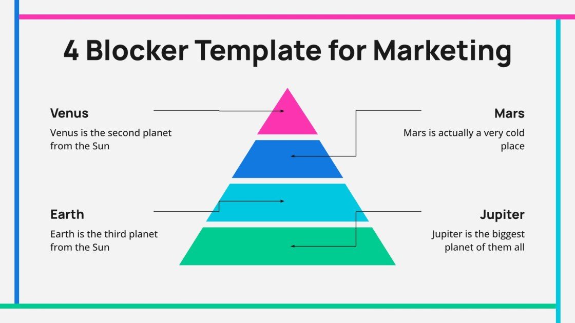 4 Blocker Template for Marketing Presentation