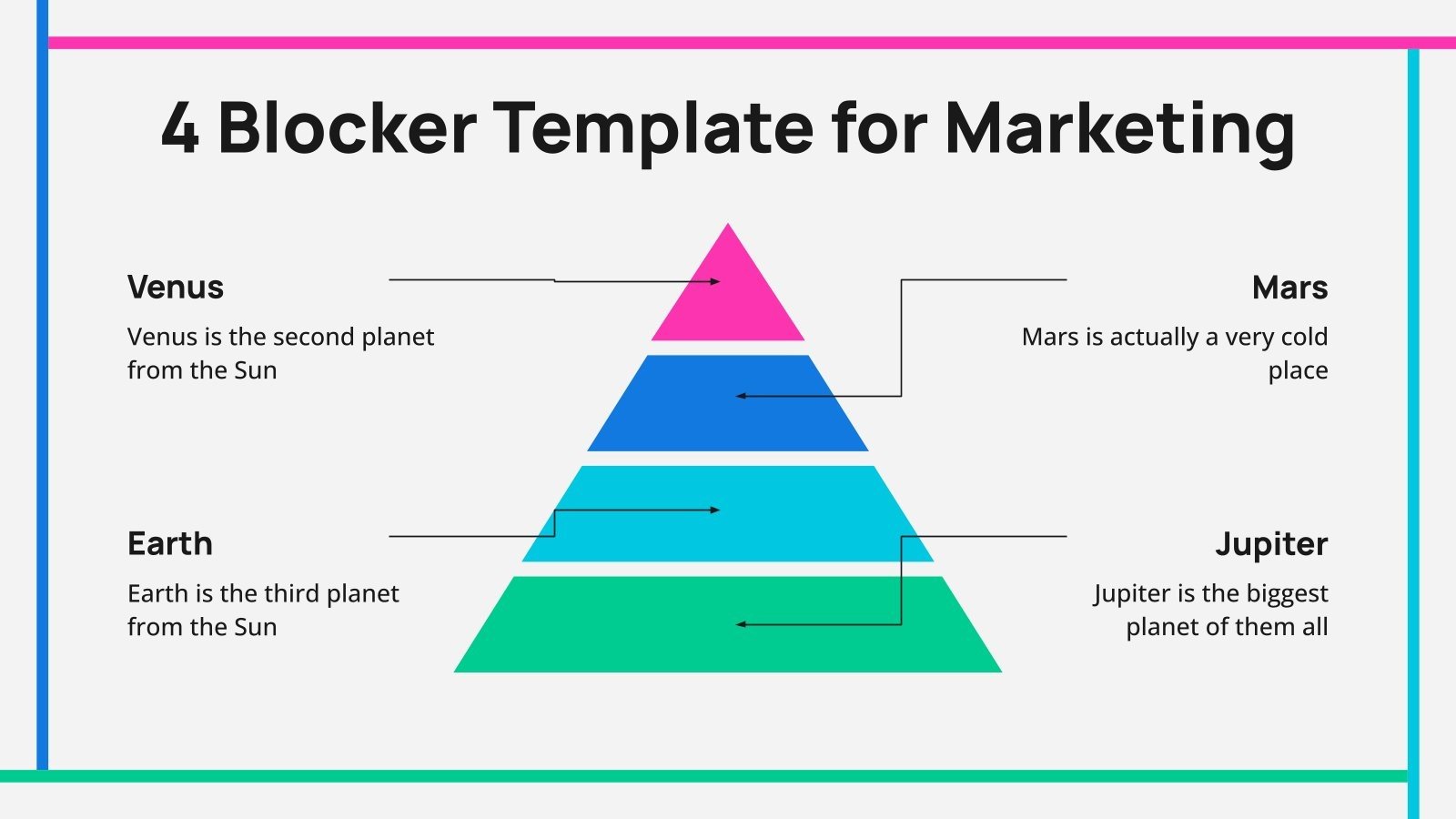 4 Blocker Template for Marketing Presentation