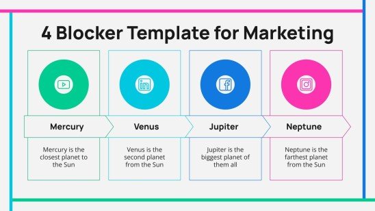 4 Blocker Template for Marketing Presentation