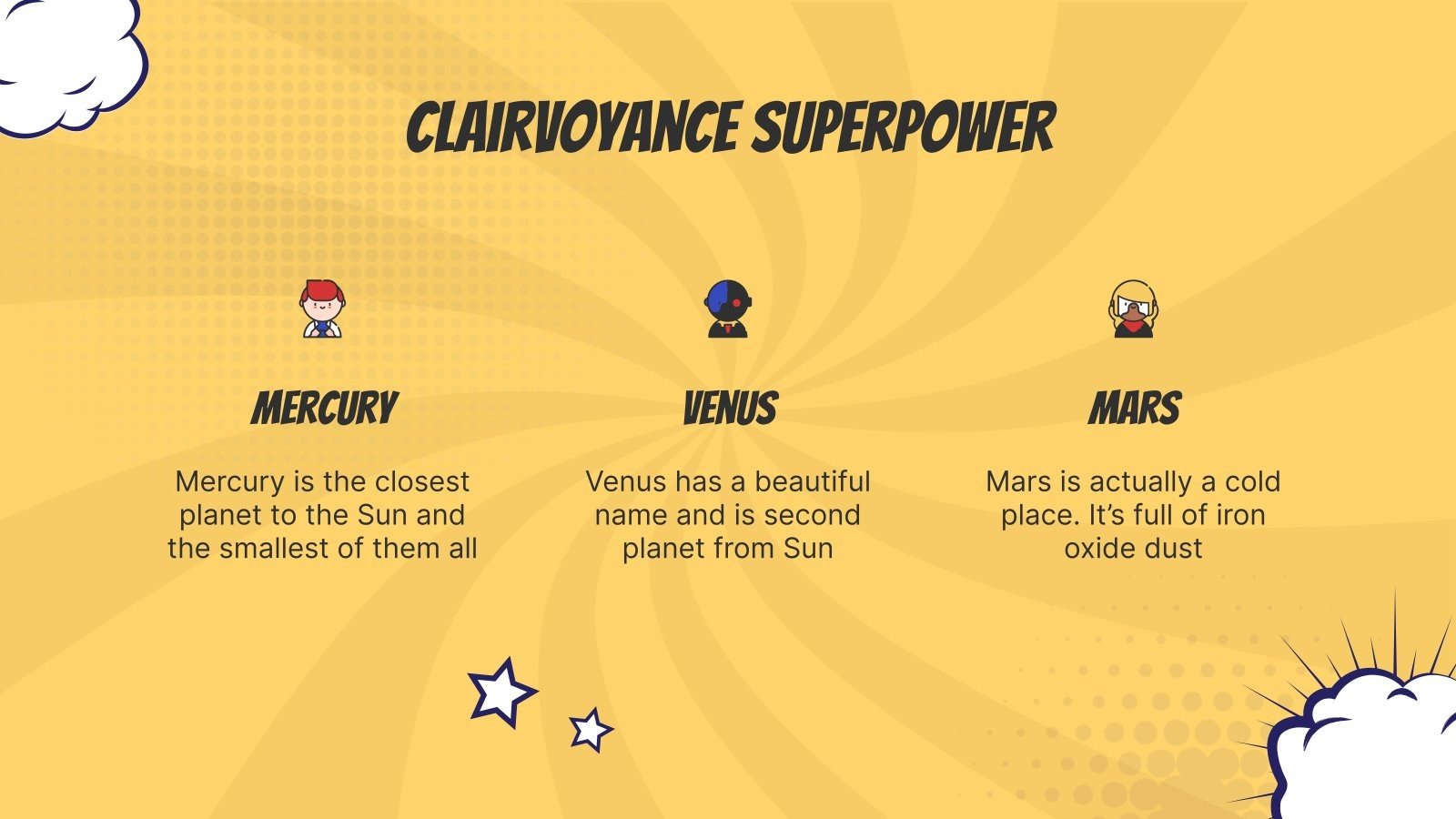 Superhero Stats Theme Presentation