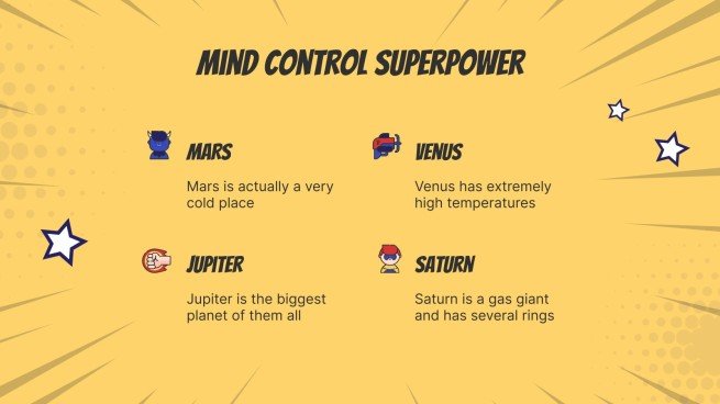 Superhero Stats Theme Presentation