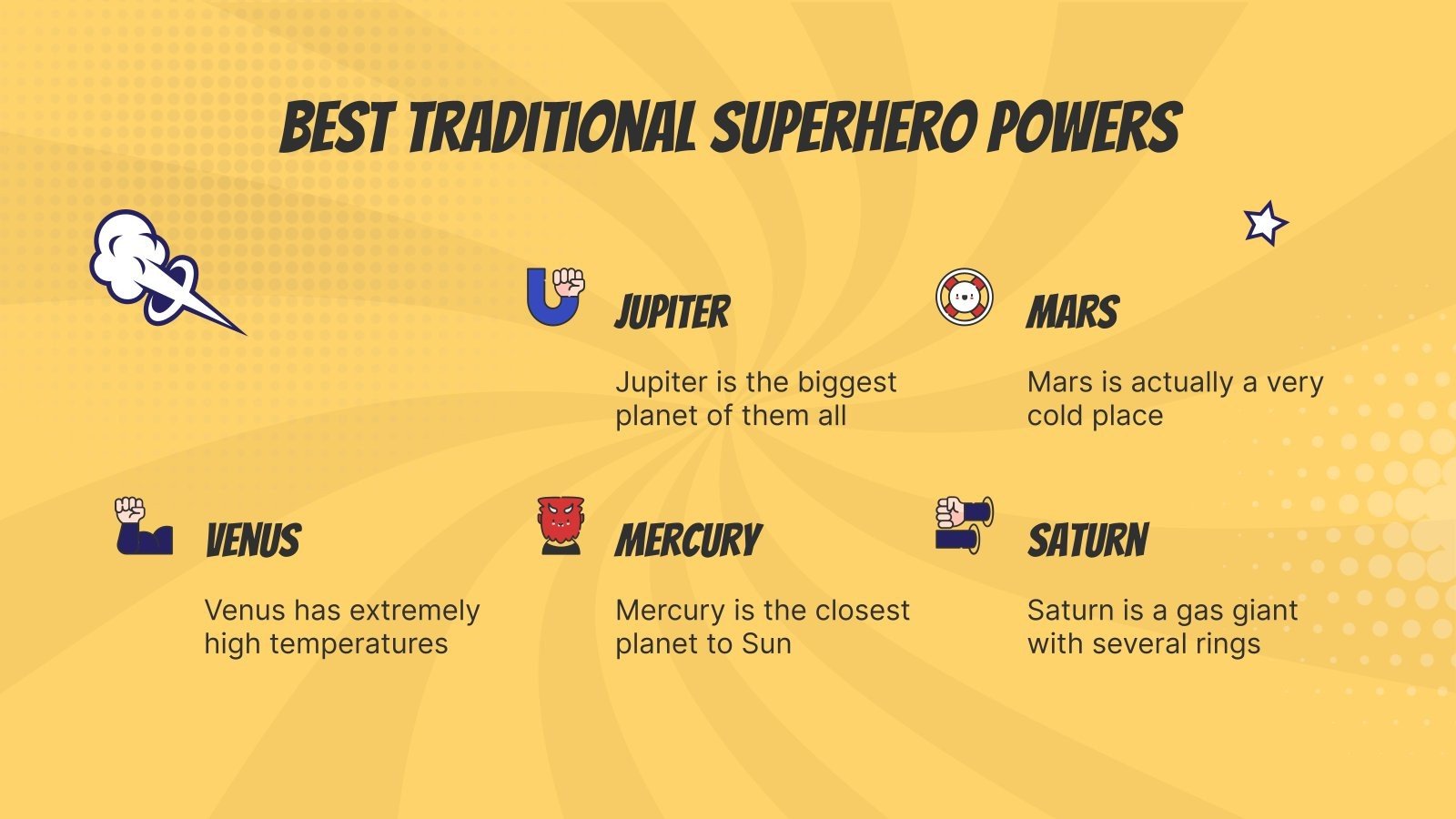 Superhero Stats Theme Presentation