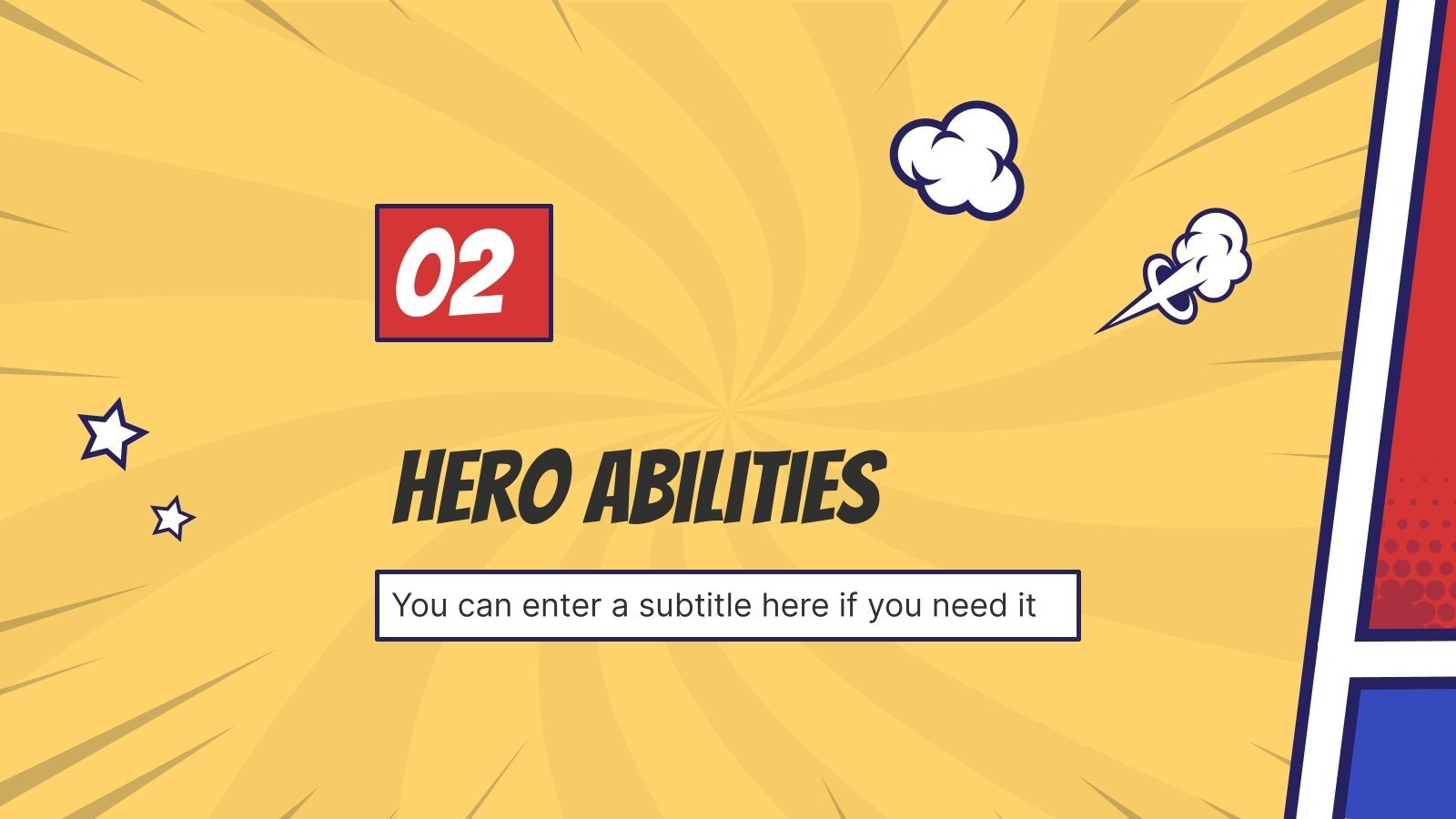 Superhero Stats Theme Presentation