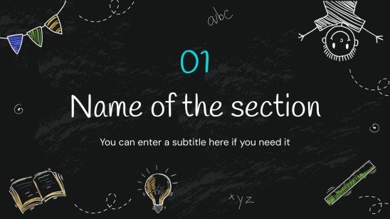 Chalkboard Background for Pre-K Presentation