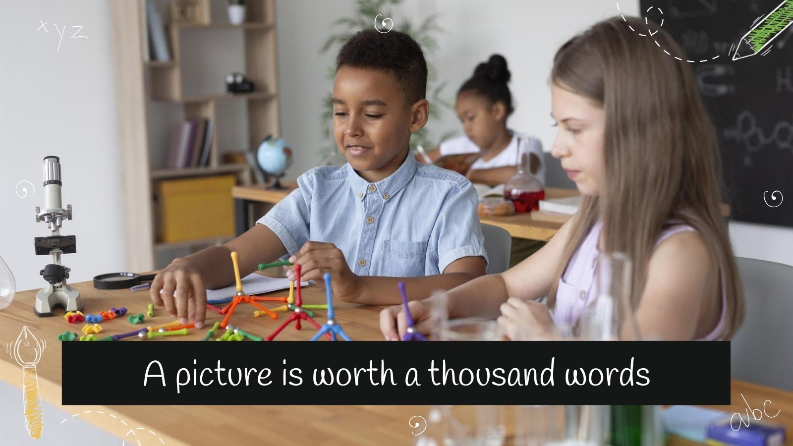 Chalkboard Background for Pre-K Presentation