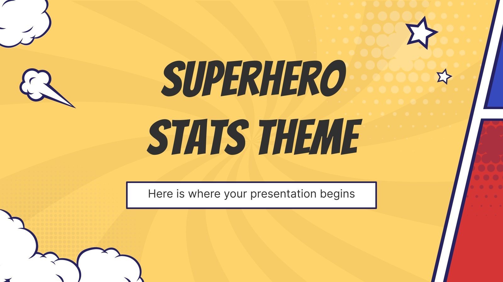 Plantillas gratis de Superhéroes para Google Slides y PPT