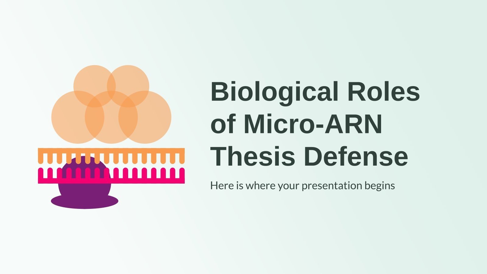 Biological Roles of Micro-ARN Thesis Defense Presentation