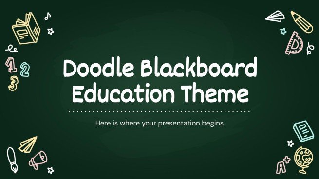Doodle Blackboard Education Theme Presentation