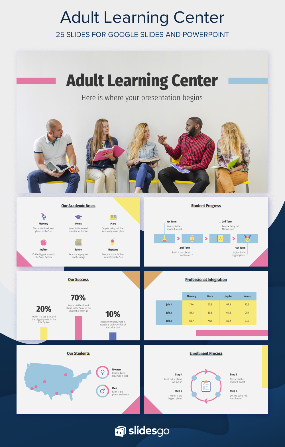 Adult Learning Center Google Slides Theme and PPT Template