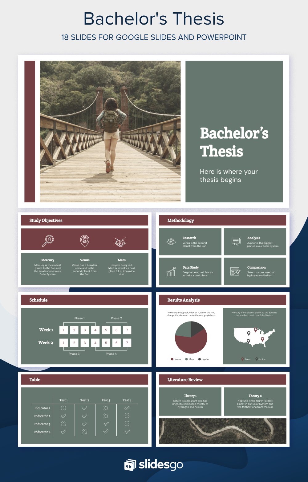 Bachelor's Thesis Google Slides Theme and PowerPoint Template