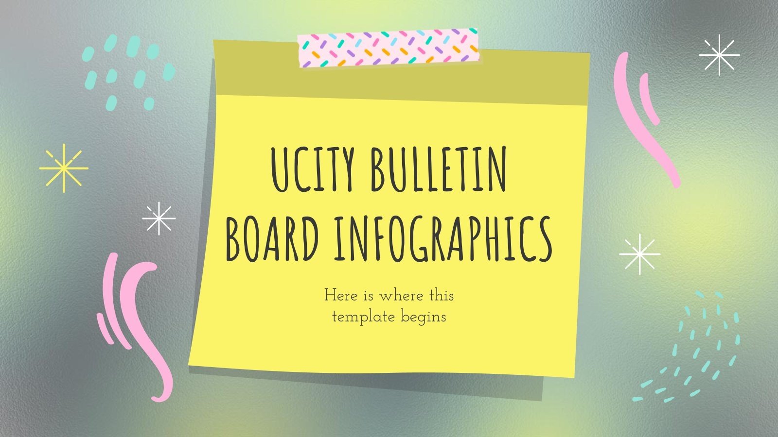 Ucity Bulletin Board Infographics | Google Slides & PPT