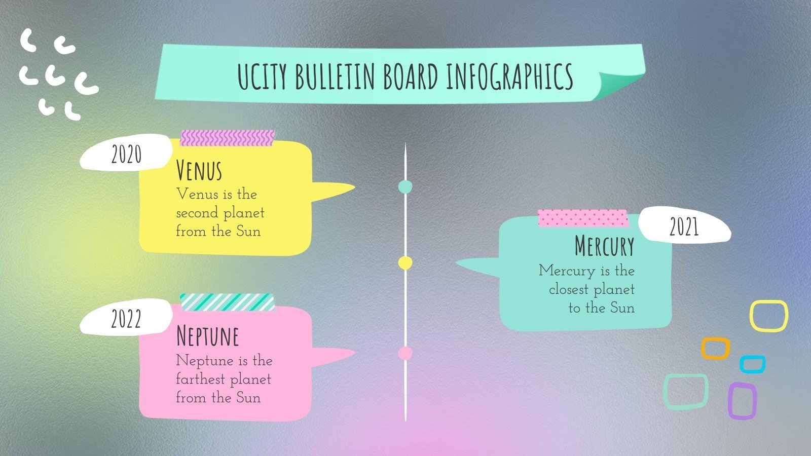 Ucity Bulletin Board Infographics | Google Slides & PPT