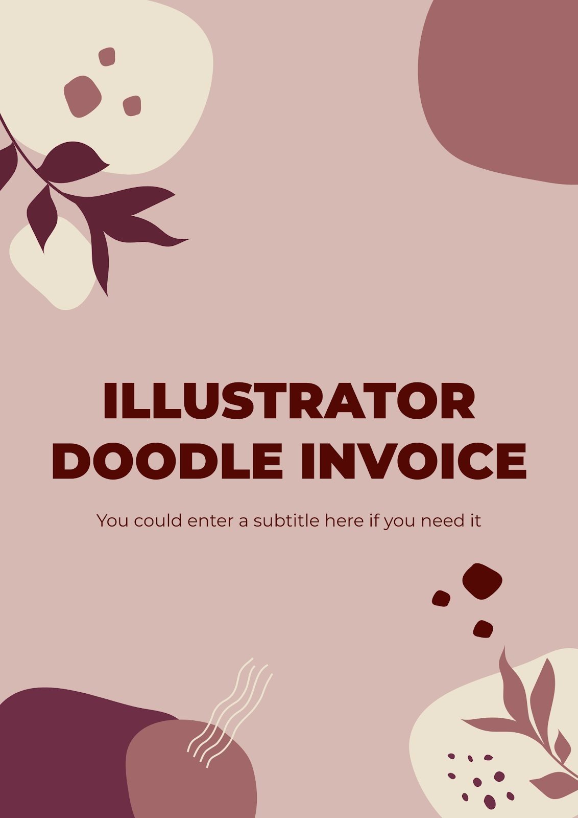 Illustrator Doodle Invoice | Google Slides and PowerPoint