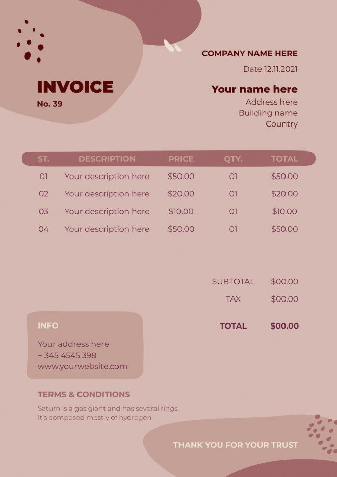 Illustrator Doodle Invoice | Google Slides and PowerPoint