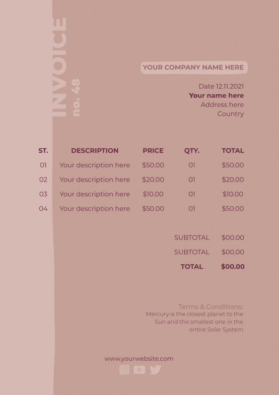 Illustrator Doodle Invoice | Google Slides and PowerPoint