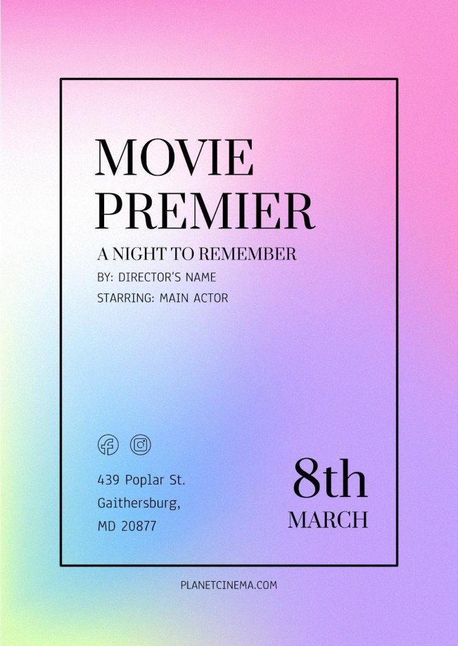 Soft Pastel Gradient Flyers | Google Slides and PowerPoint