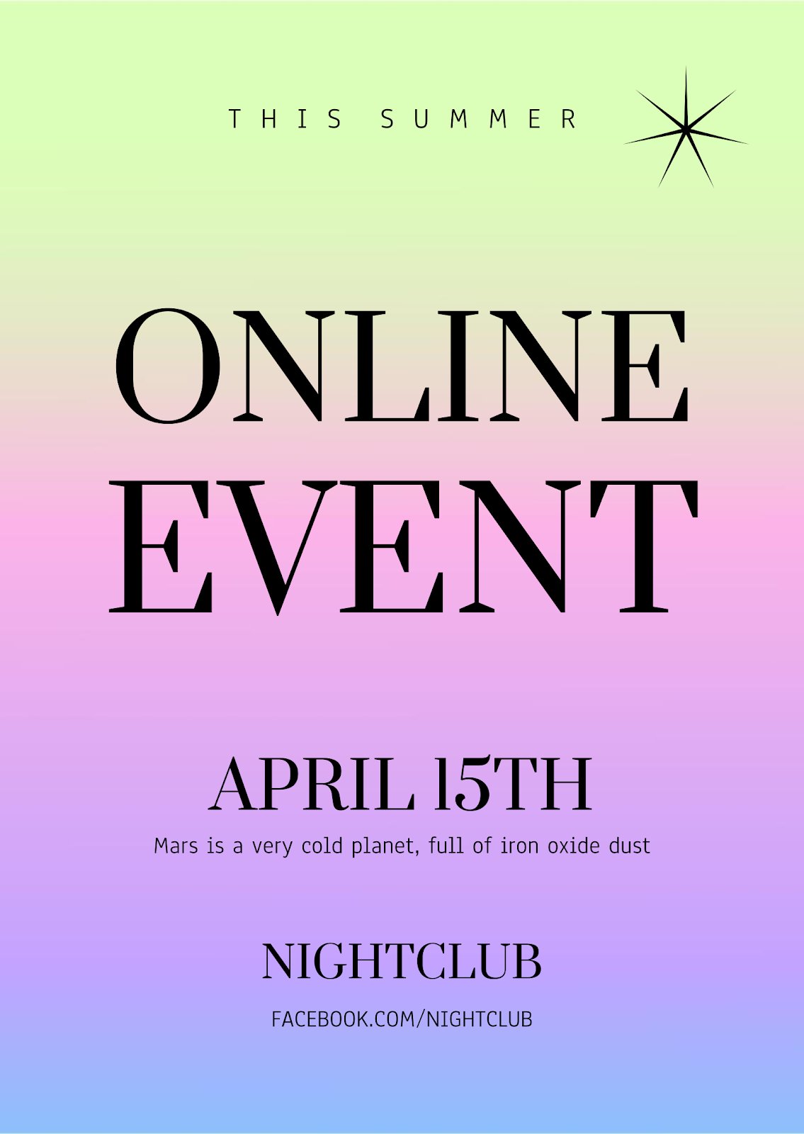 Soft Pastel Gradient Flyers | Google Slides and PowerPoint